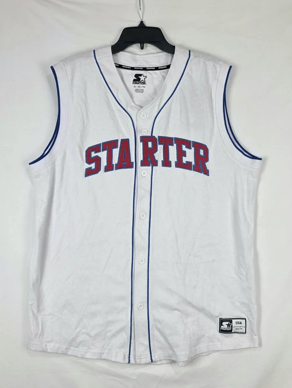 STARTER | Shirts | 65 Starter Mens Jersey Baseball Button Down ...